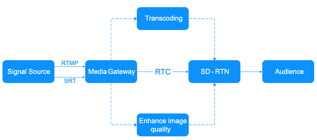 AgoraのMedia Push、Media Pull、Media Gateway、Server Gatewayを活用したライブ配信への適用方法｜Agora Go Real｜株式会社ブイキューブ